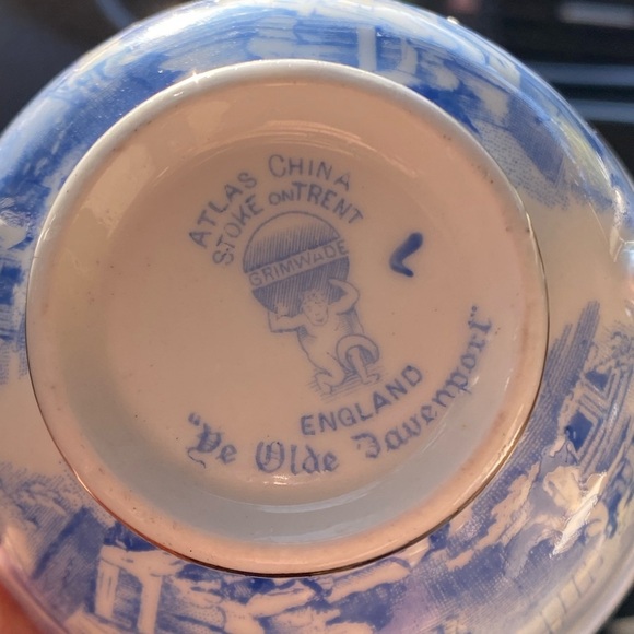 Atlas China | Dining | Very Rare Atlas China Stoke On Trent Blue And ...